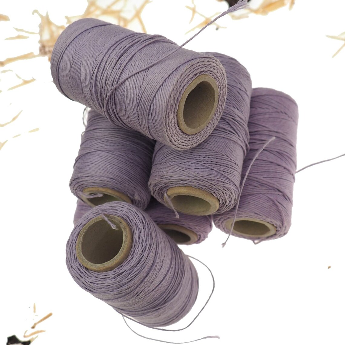 Violet Linen Thread Unwaxed Linen String natural Warp Thread | Etsy