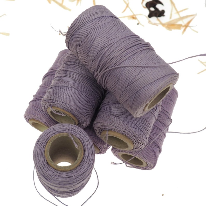 Violet Linen Thread Unwaxed Linen String natural Warp Thread | Etsy