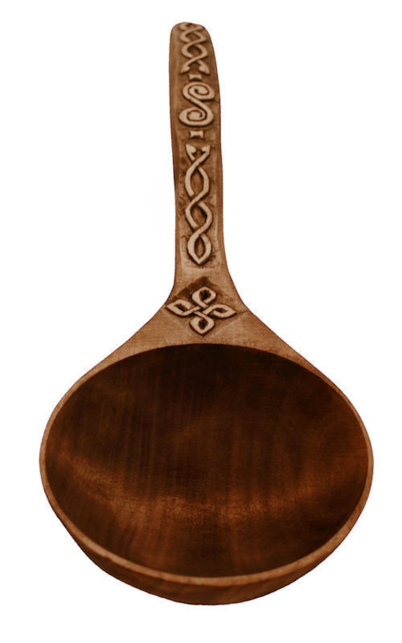 Hand Carved Spoon With a Celtic Pattern - Etsy