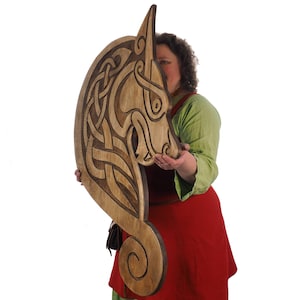 Big Wall Sign, Viking Wolf, Norway, Hand Carving, Viking Decor, Hand ...