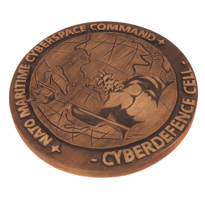 Round Personalized Military Crest Hand Carved Coat of Arms - Etsy