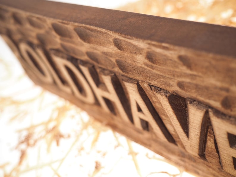 Hand Carved Wooden House Signs Personalized Hand Carved Door - Etsy