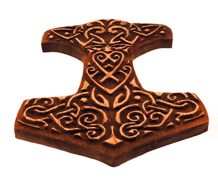 Thor Hammer Wall Sign