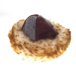 Viking Gray Violet Wool Hat, Hand Sewn, Sheep, Larp, Medieval, Sca ...