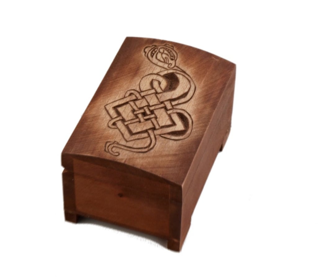 Wooden Historical Box With Hand Carved Lid - Etsy