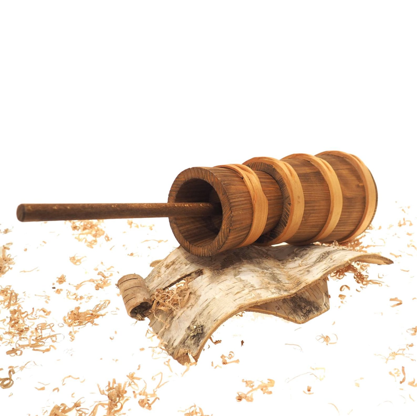 Big Fully Functional Stave Butter Churner Hand Made Medieval Rustical 1 ...