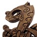 Wooden Hand Carved Dragon, Ringerike Style, Personalized, Dragon Wall ...
