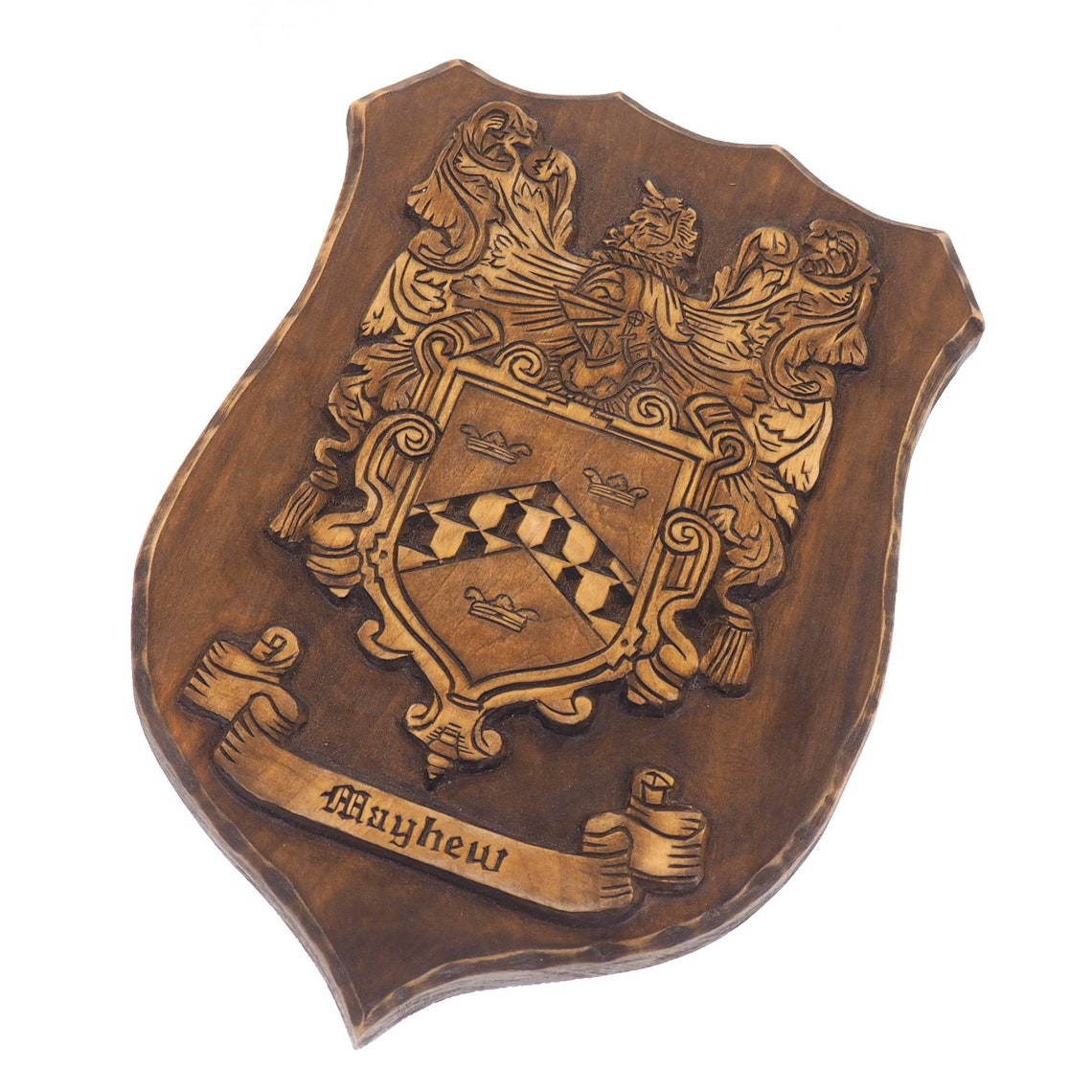 Personalized Family Crest Hand Carved Coat of Arms Custom | Etsy