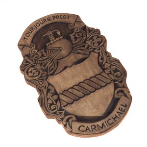 Pearson Personalized Family Crest, Hand Carved, Coat of Arms, Custom ...