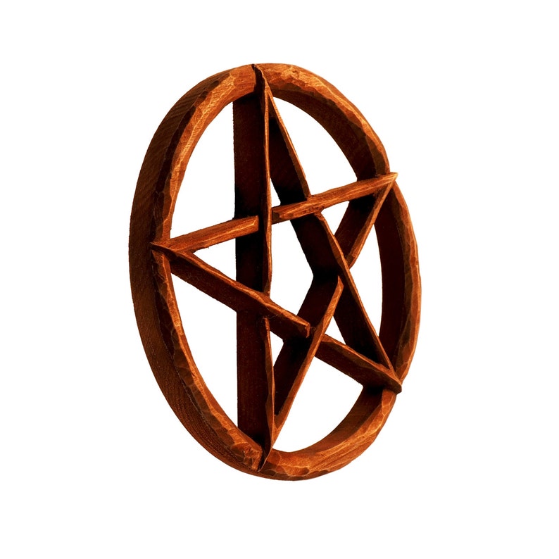 Wooden Pentacle Wall Sign Wooden Pentagram Wall Hanging - Etsy