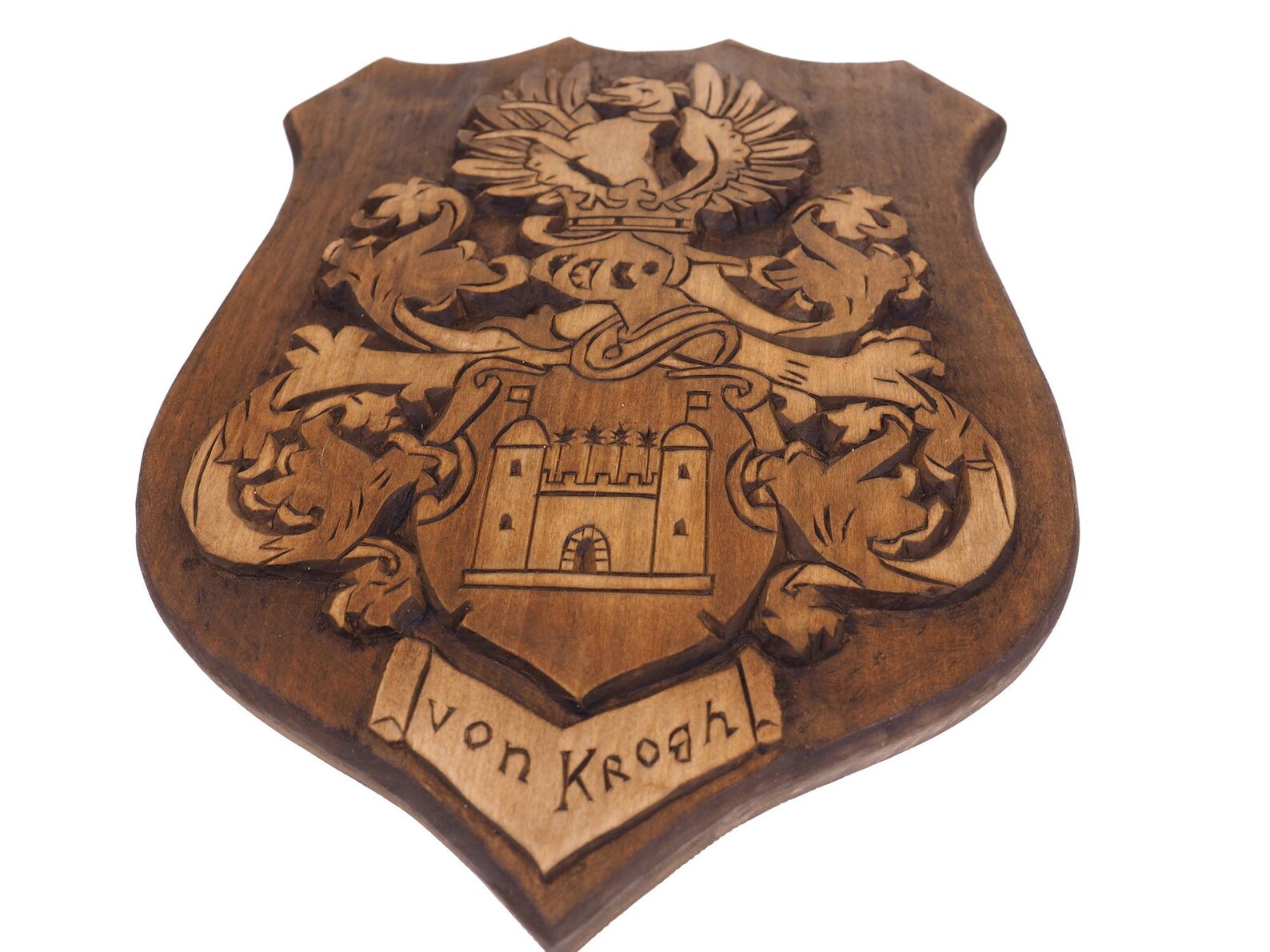 Personalized Family Crest Hand Carved Coat of Arms Custom - Etsy