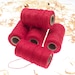RED Linen Thread Unwaxed Red Linen String Warp Thread - Etsy