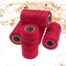 RED Linen Thread Unwaxed Red Linen String Warp Thread - Etsy