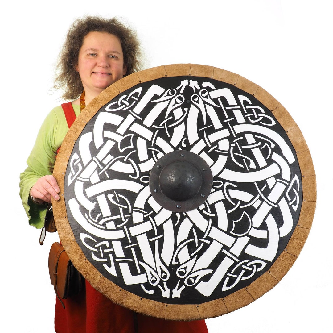 Motif de bouclier Dragon Viking personnalisé, bouclier Norsman ...