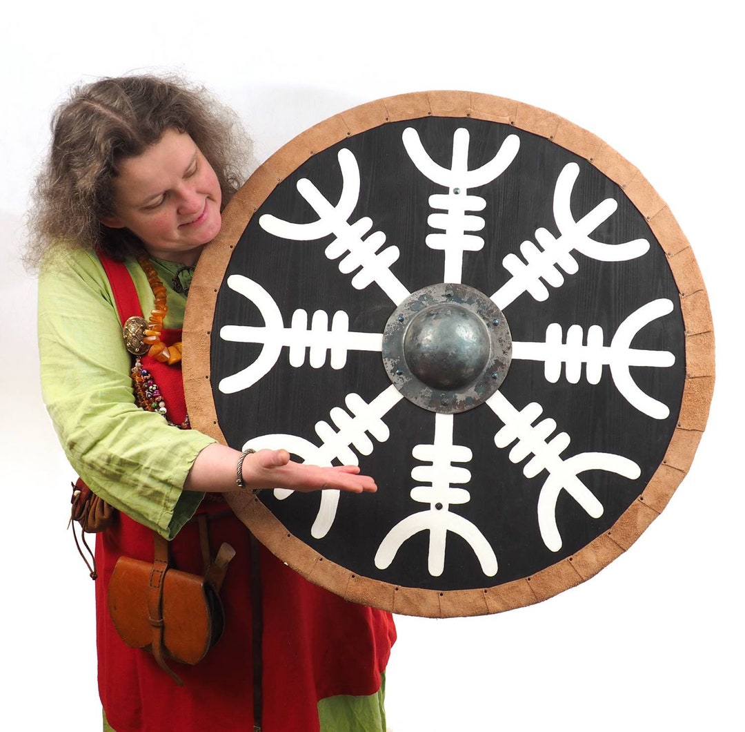 Aegishjalmur Viking Shield Pattern, Norsman Shield, Wall Decor, Larp ...