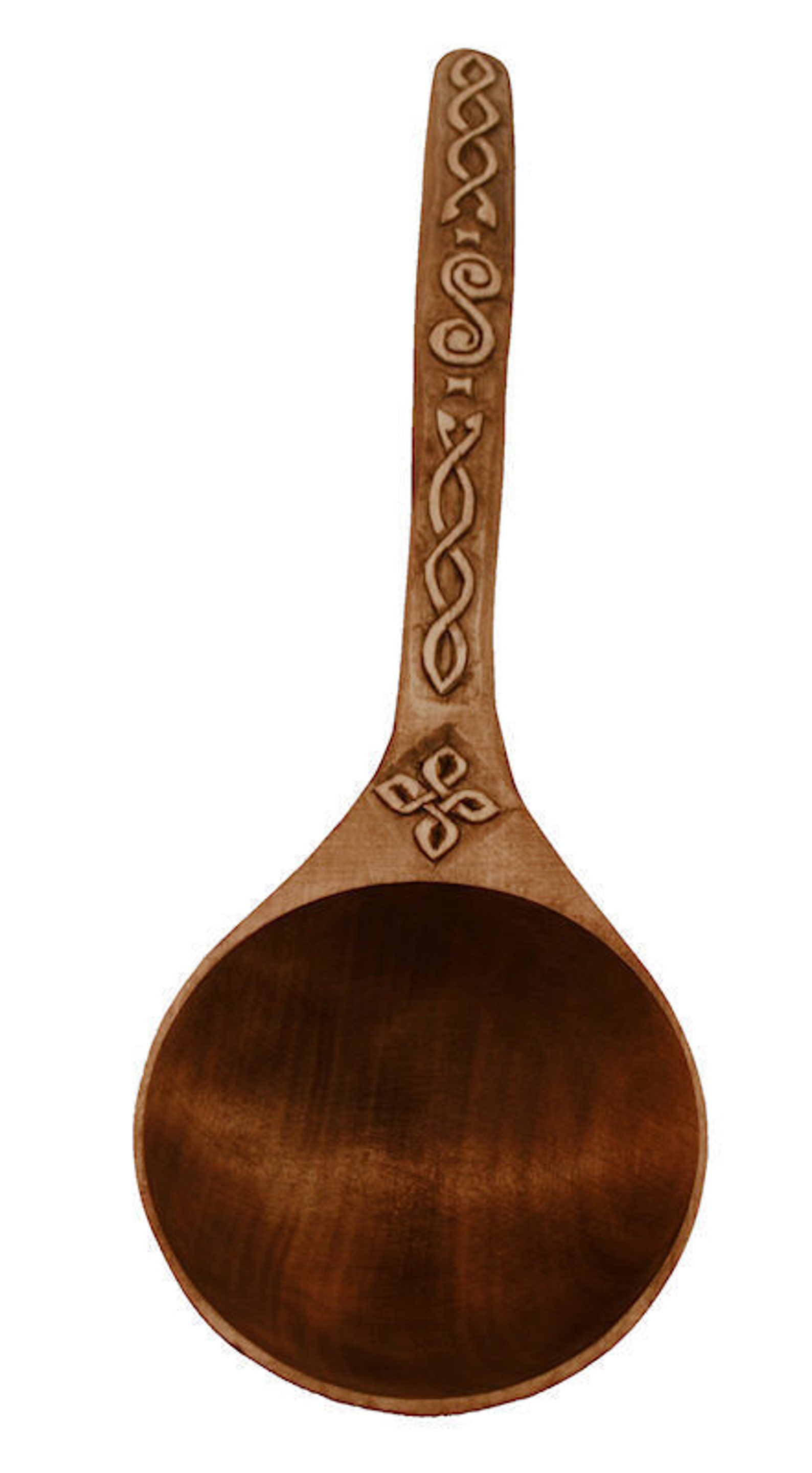 Hand Carved Spoon With a Celtic Pattern - Etsy