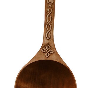 Hand Carved Spoon With a Celtic Pattern - Etsy