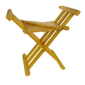 Personalized Color (yellow) Wooden Medieval Viking Folding Chair With ...