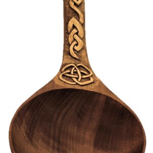 Hand Carved Spoon With a Celtic Pattern - Etsy