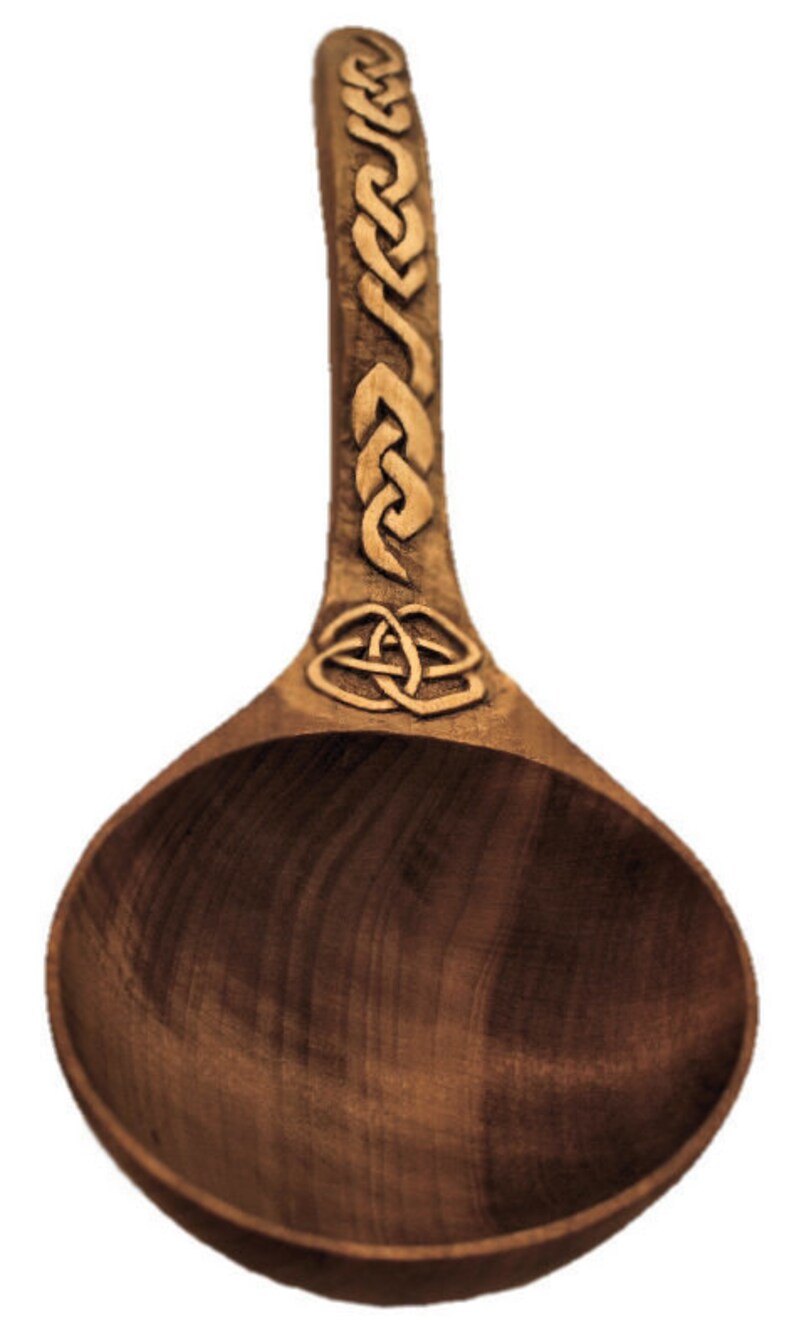 Hand Carved Spoon With a Celtic Pattern - Etsy