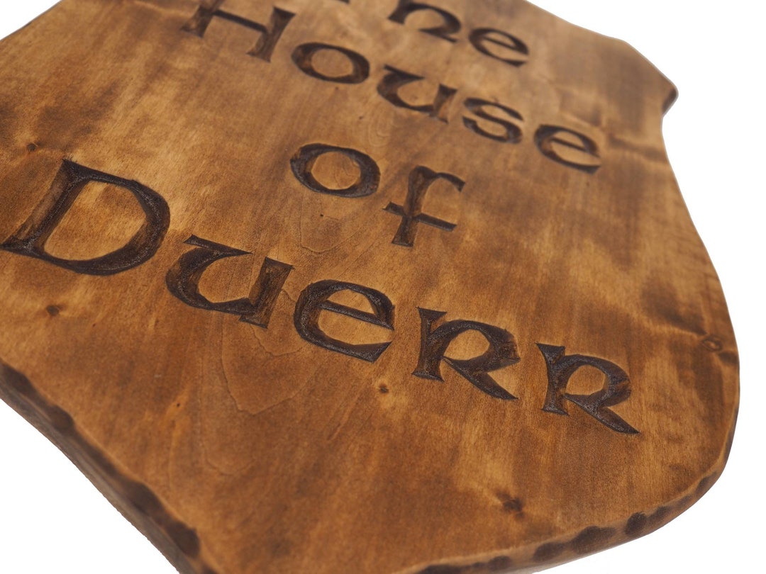 Personalized Family Sign, Medium Size, Hand Carved, Coat of Arms ...