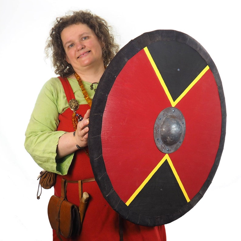 Red and Black Viking Shield Pattern Norsman Shield Wall - Etsy