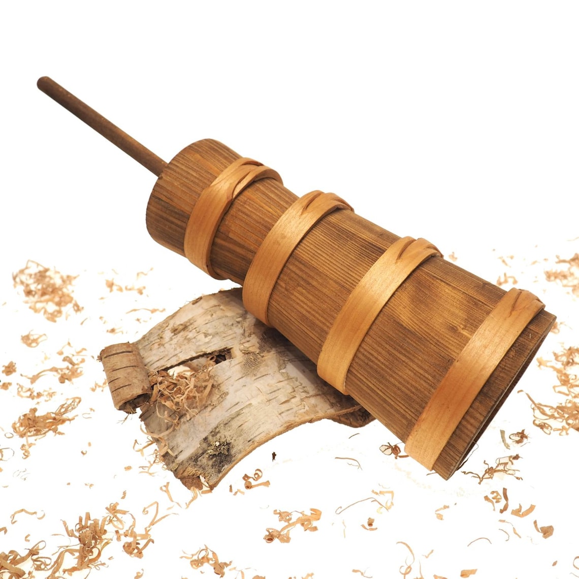 Big Fully Functional Stave Butter Churner Hand Made Medieval Rustical 1 ...