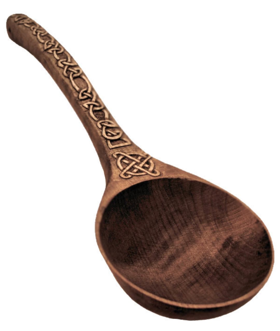 Hand Carved Spoon With a Celtic Pattern - Etsy