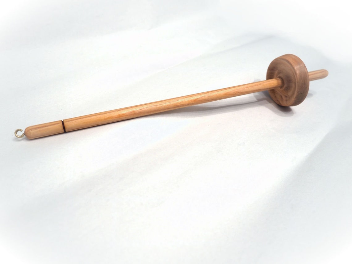 Hand Turned Alder Bottom & Top Drop Spindle | Etsy