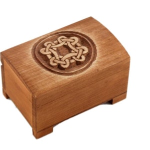 Wooden Historical Jewelry Box With Celtic Pattern - Etsy