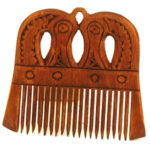 Viking Wooden Comb With a Pattern From Northen Norway - Etsy