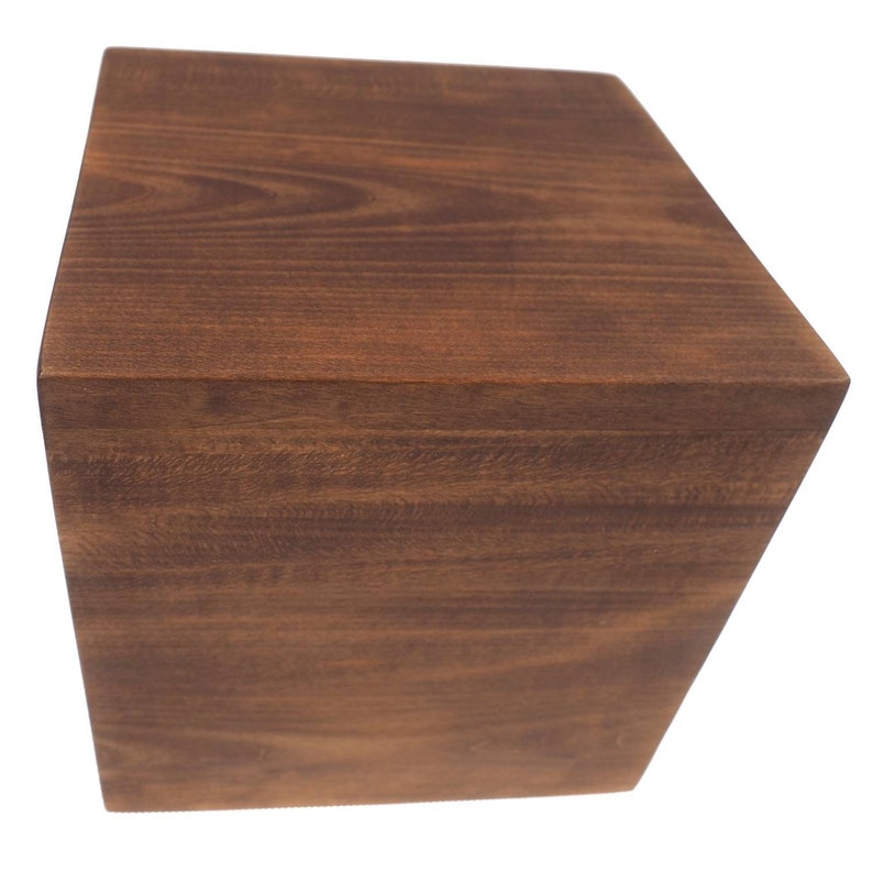 Simple Square Personalized Wood Urn for Human Ashes Hand | Etsy