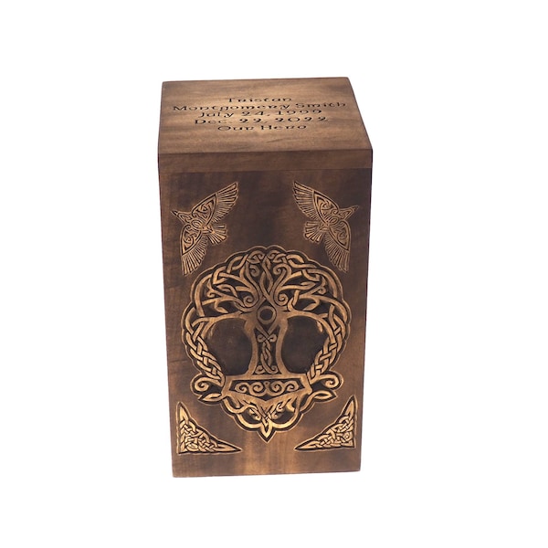 Viking Cremation Urn - Etsy