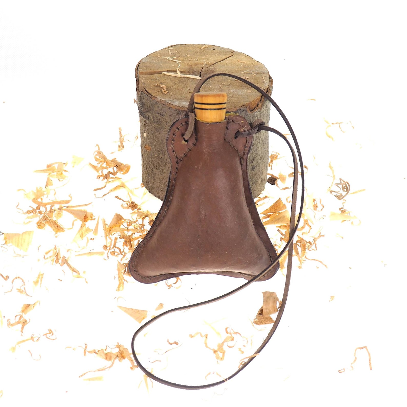 Bright Leather Small Hand Crafted Authentic Medieval Wine Skin - Etsy