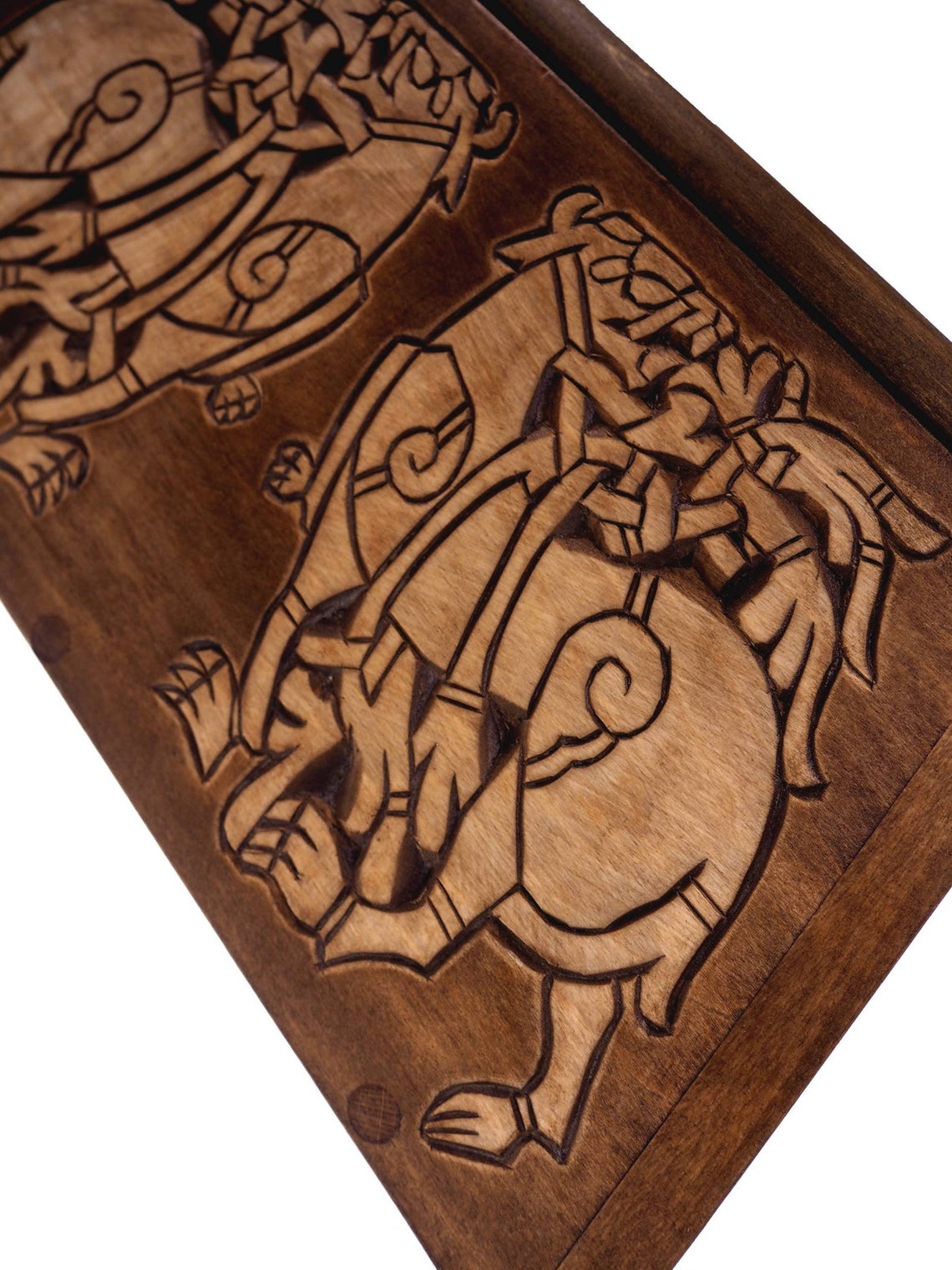 Small Personalized Viking Chest Hand Carved Norse Pattern - Etsy