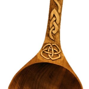 Hand Carved Spoon With a Celtic Pattern - Etsy