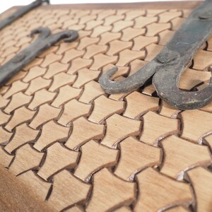 Personalized Viking Chest, Hand-carved, Norse Pattern Box, Forged Fittings,wedding Gift, SCA ...