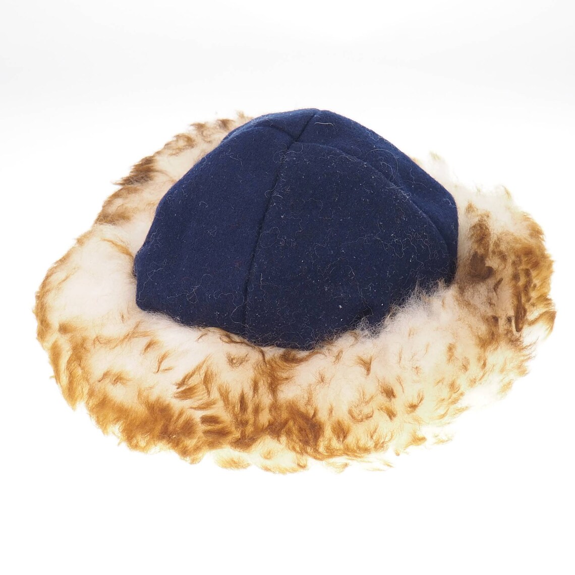 Viking Blue Wool Hat Hand Sewn Wool and Sheep Larp - Etsy