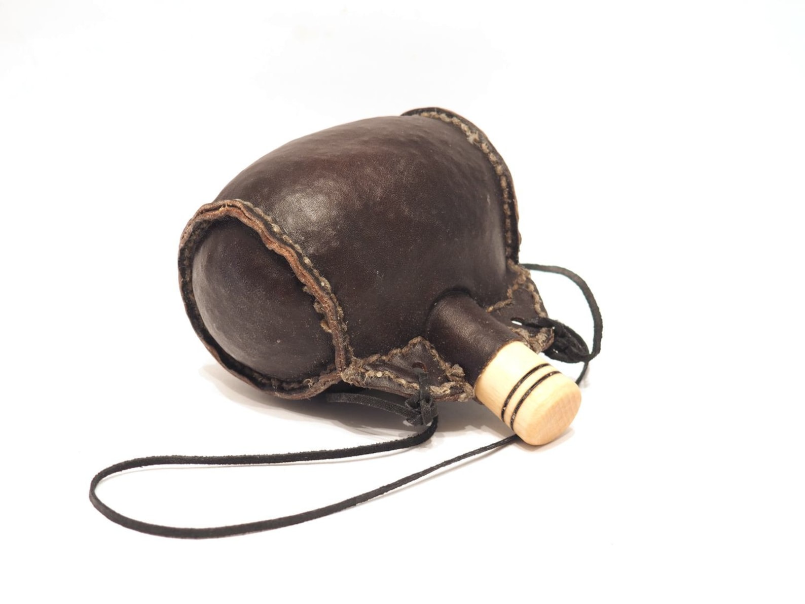 Small Hand Crafted Authentic Medieval Wine Skin With Wooden - Etsy