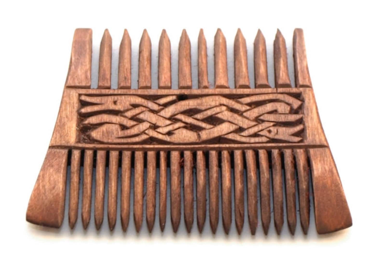 Viking Wooden Double Comb With Pattern Form Runestone Norway - Etsy