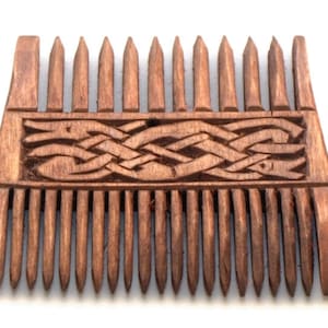 Viking Wooden Double Comb With Pattern Form Runestone Norway - Etsy
