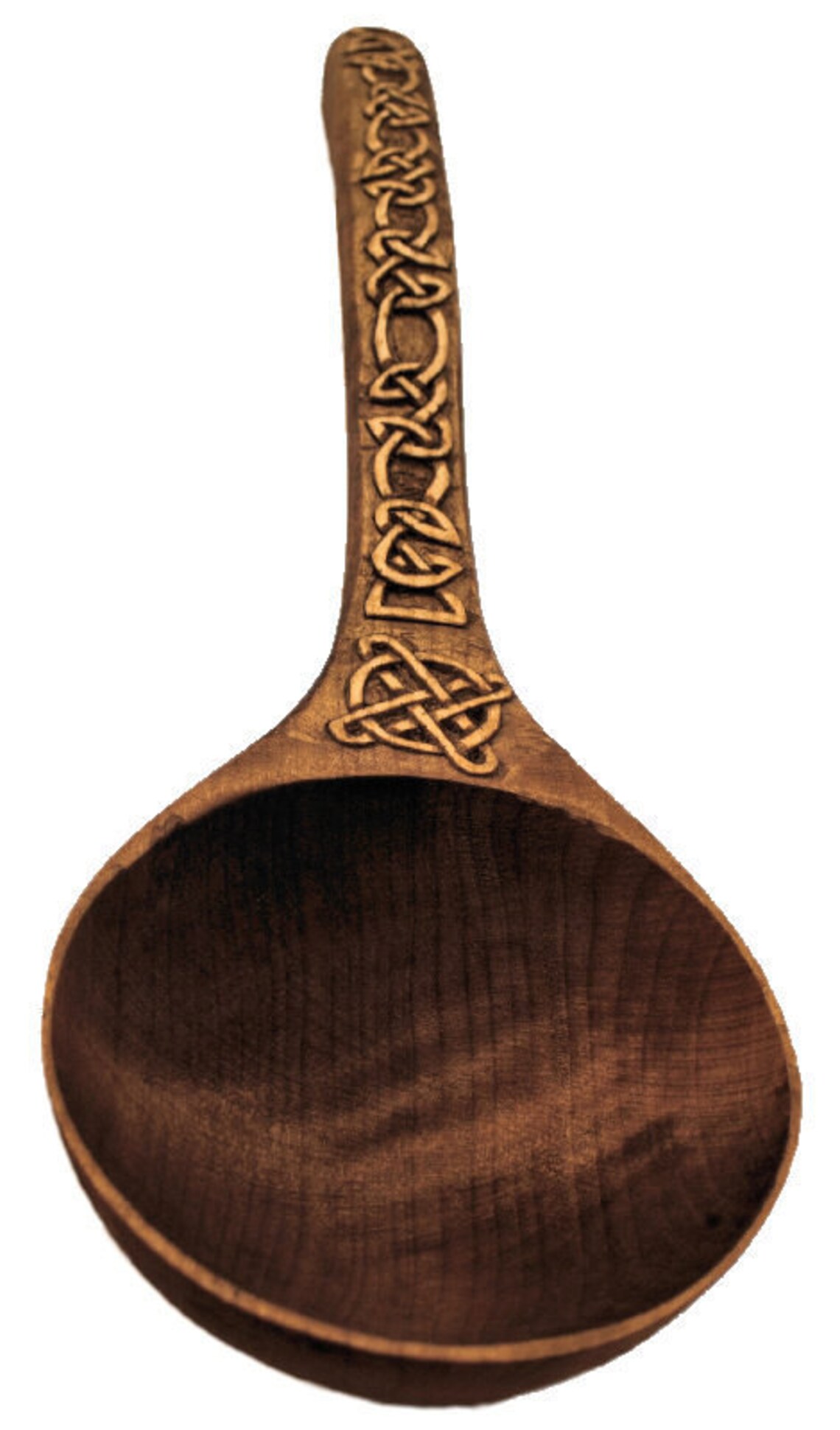 Hand Carved Spoon With a Celtic Pattern | Etsy