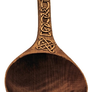 Hand Carved Spoon With a Celtic Pattern - Etsy