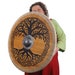 Personalized Big Tree of Life Viking Shield, Norseman, Wall Decor, Larp ...