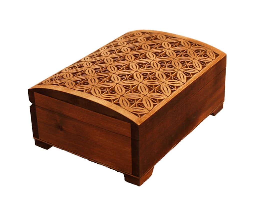 Wooden Historical Jewelry Box With Gothic Pattern - Etsy