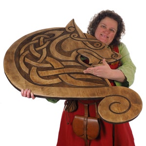 Big Wall Sign, Viking Wolf, Norway, Hand Carving, Viking Decor, Hand ...