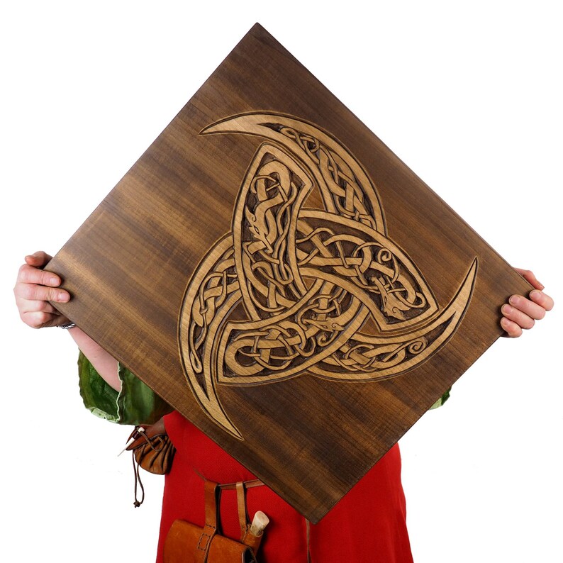 Big Wall Sign, Odin's Triple Horn, Norway, Hand Carving, Viking Decor ...
