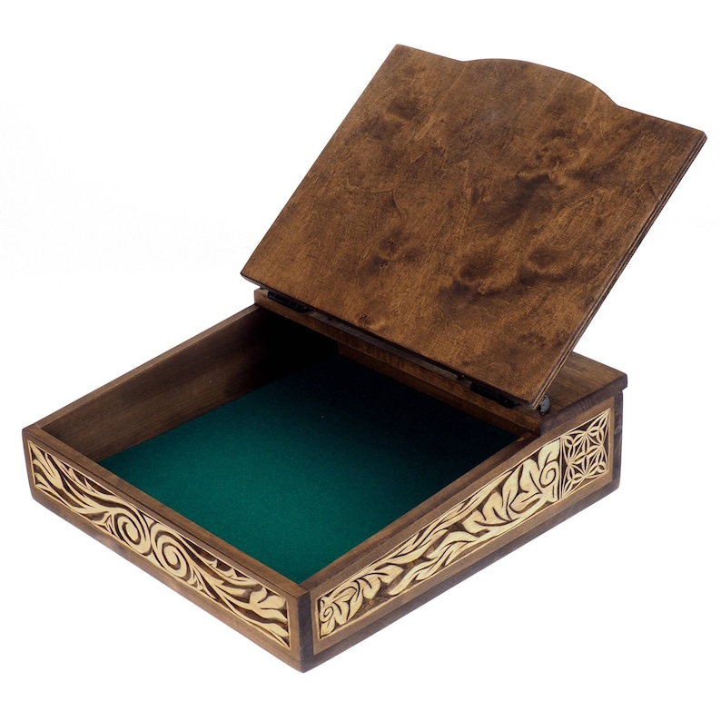 Personalized Hand Carved Medieval Bureau Box Wooden Desk - Etsy