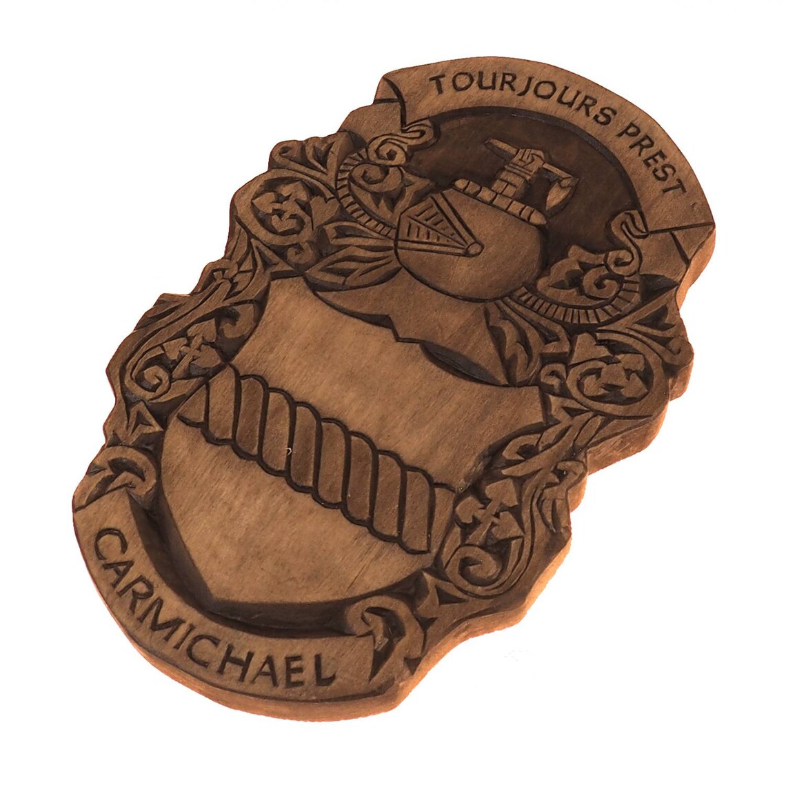 Pearson Personalized Family Crest Hand Carved Coat of Arms | Etsy