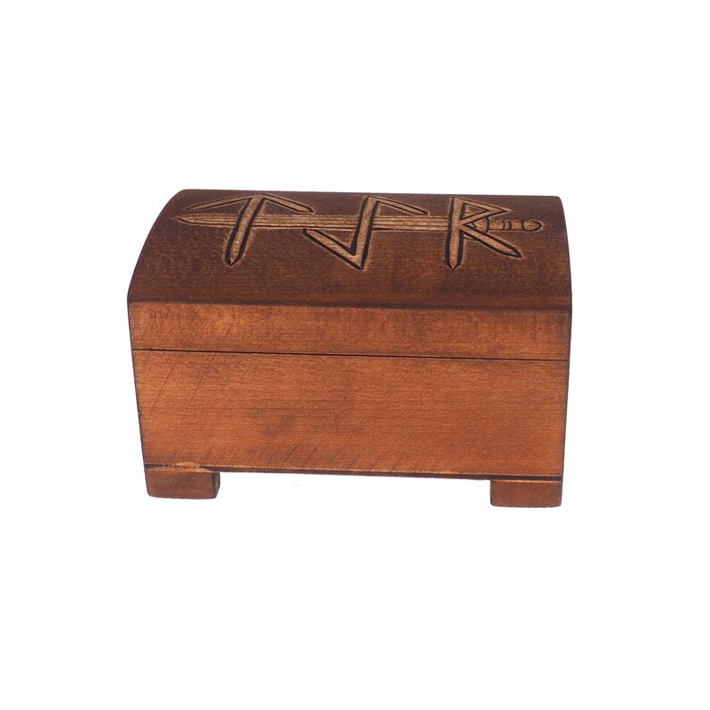 Wooden Jewelry Box TYR Viking Sword Hand Carved - Etsy